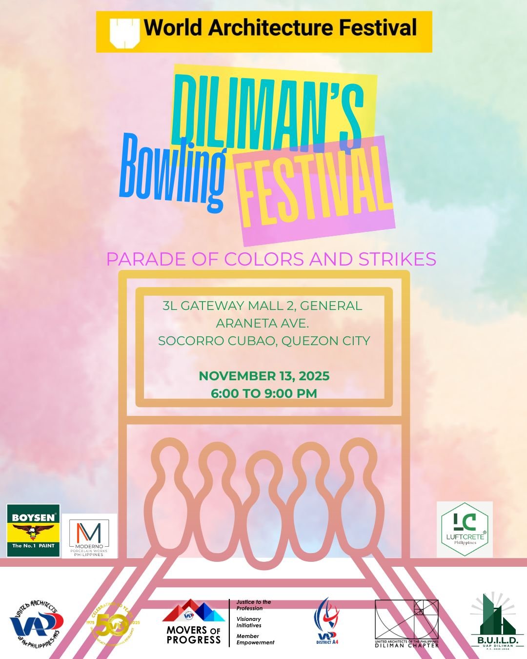 GMM 5: Diliman’s Bowling Festival: Parade of Colors and Strikes (WAF ...